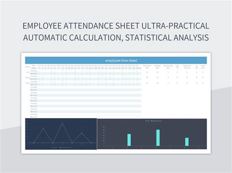 Employee Attendance Sheet Ultra Practical Automatic Calculation Statistical Analysis Excel