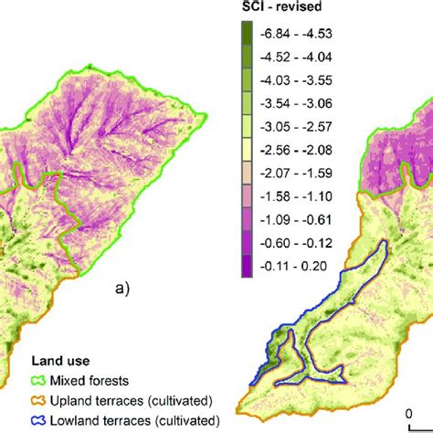 Sediment Connectivity Index Sci Of Each Land Use Estimated Weighing Download Scientific