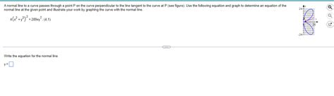 Solved A Normal Line To A Curve Passes Through A Point P Chegg