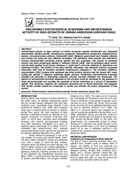 Pdf Preliminary Phytochemical Screening And Antimicrobial Evaluation
