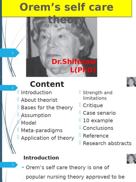 Orems Theory Ppt 2 Pdf Urinary Incontinence Nursing