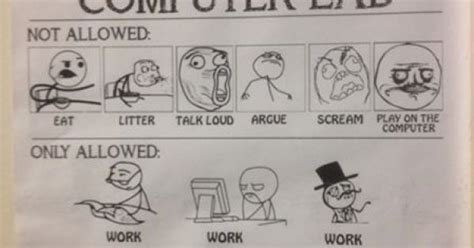 Computer Lab Rules Win Picture Webfail Fail Pictures And Fail Videos