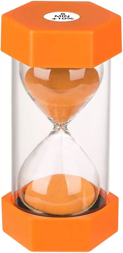Sand Timer Collection Set Of 5 1min 2mins 3mins 5mins 10mins Manage Your Time