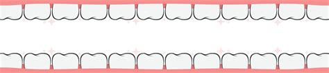 Frame Of Teeth Banner Tooth Border Medicine Concept Teeth Oral Dental