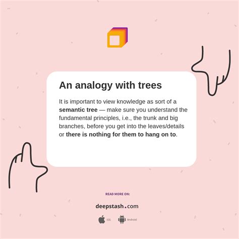 An Analogy With Trees Deepstash