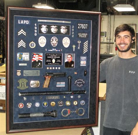 Law Enforcement Shadowboxes And Facility Presentations From Badge Frame