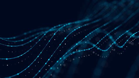 블루 웨이브 콘션 도트 및 선 추상기술 배경 과학 배경 빅 데이터 3d 렌더링 네트워크 연결 테크놀로지에 대한 스톡 사진 및 기타 이미지 Istock