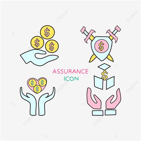 Set Of Assurance Icons Vector Assurance Money Icon Png And Vector