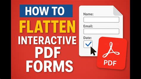 How To Flatten The Interactive Pdf Icrc Casf Forms Youtube