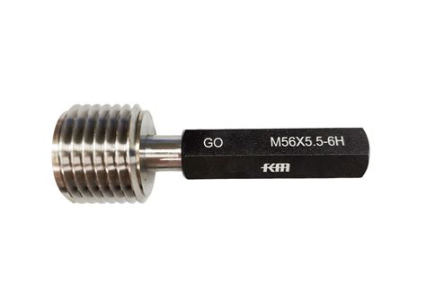 M56x55 6h Metric Plug Gauge With Go Types Threaded Inspection Tool