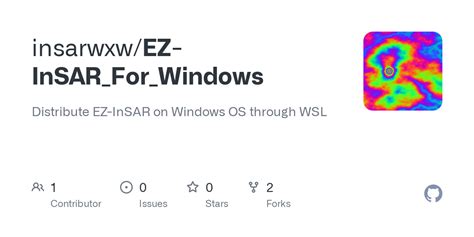 Github Insarwxwez Insarforwindows Distribute Ez Insar On Windows