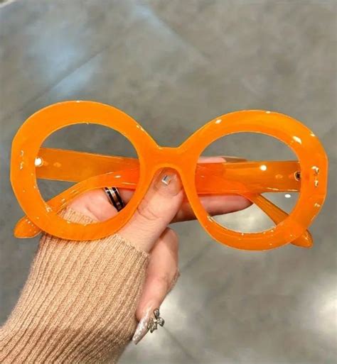 Oversized Orange Fashion Glasses Orange Fashion Glasses Fashion
