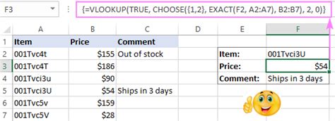 How To Do Case Sensitive Vlookup In Excel Formula Examples
