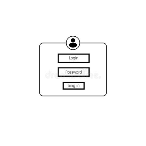User Interface Elements For Login And Sign In Featuring Input Fields