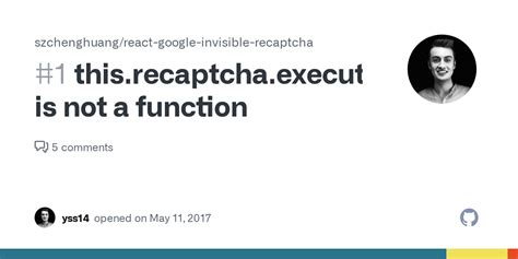 Thisrecaptchaexecute Is Not A Function · Issue 1 · Szchenghuang