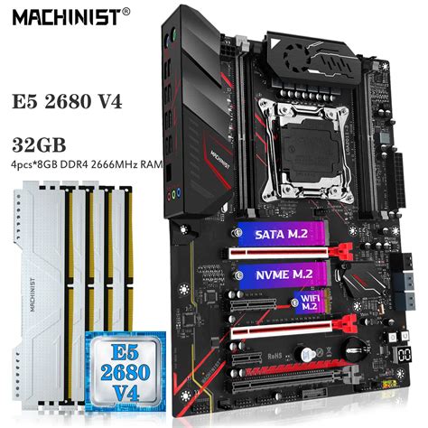 MACHINIST Motherboard X Combo Xeon LAG E V CPU Kit DDR RAM GB MHz Memory