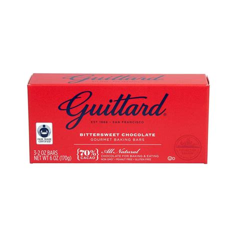 Guittard Bittersweet 70 Chocolate Baking Bars 6oz Monsieur Marcel