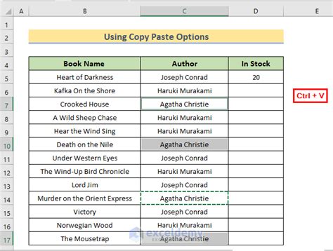 How To Copy Same Value In Multiple Cells In Excel Methods