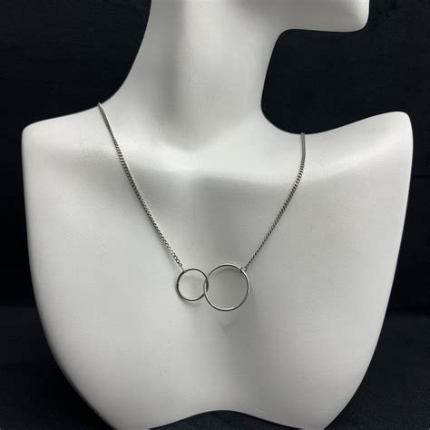 Adjustable Classic Double Connected Circle Sterling S Gem