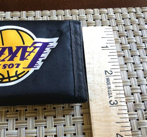 Vintage Los Angeles Lakers Nylon Trifold Wallet Nba Champions