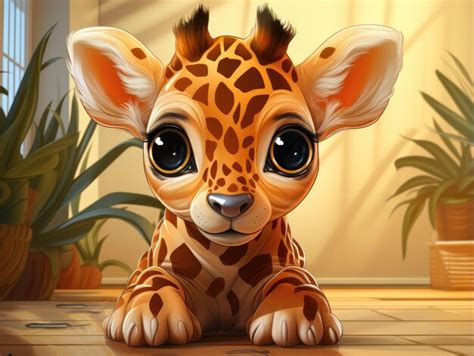 Giraffe Cartoon Wallpaper