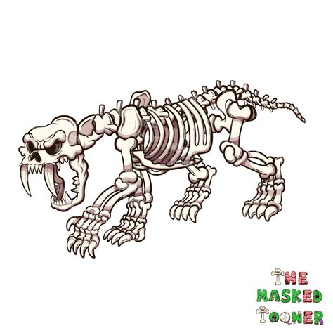 Sabertooth Skeleton By Themaskedtooner On Deviantart