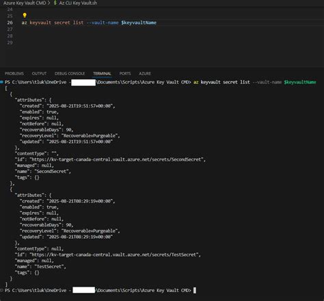 Retrieving Azure Key Vault Secrets With Azure Cli Or Batch File With