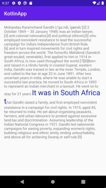 How To Create Pagination Text In Android Using Kotlin