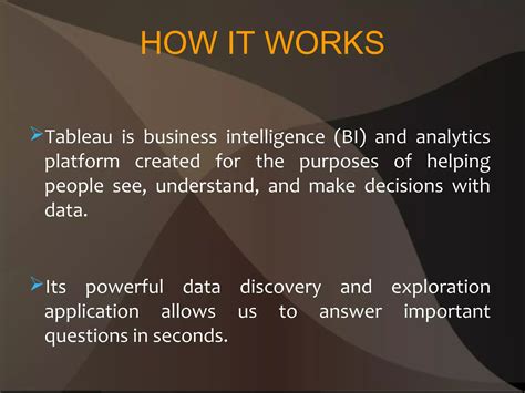 Tableau Ppt Ppt Databases Computer Software And Applications