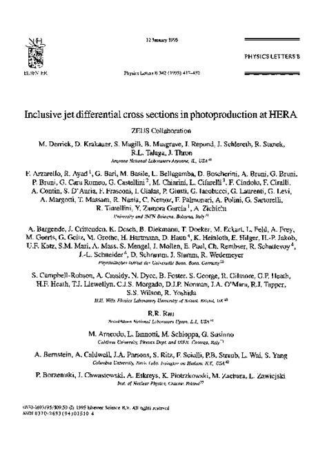 Pdf Inclusive Jet Differential Cross Sections In Photoproduction At Hera