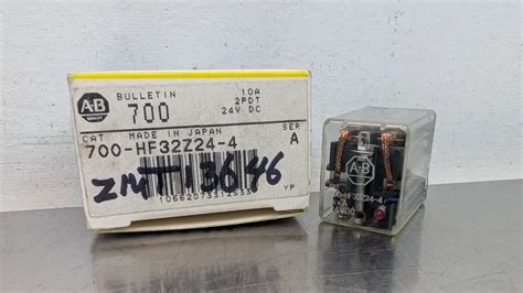 Allen Bradley 700 Hf32z24 4 Relay Ser A 24vdc Coil 24vdc 10a Neo Surplus