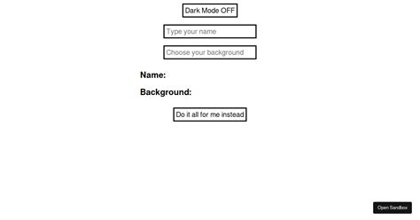 React Mini Character Sheet Codesandbox