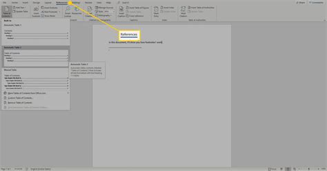 How To Create A Table Of Contents In Microsoft Word