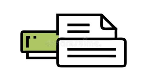 Document Scanner Printer Copy Machine Icon Vector Design Generative Ai Stock Vector