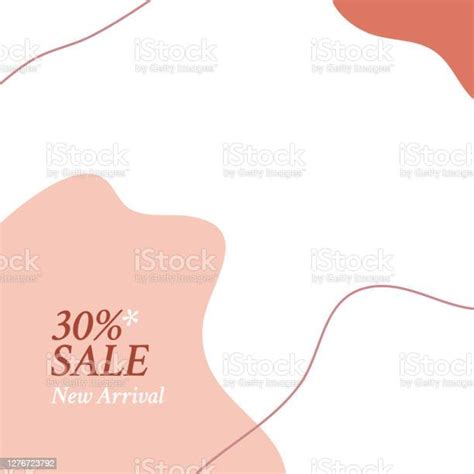 판매 할인 온라인 상점 소셜 미디어 프로모션 포스터 캡션 벡터 템플릿 추상 최소한의 기하학적 모양 배경 0명에 대한 스톡 벡터