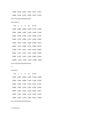 Bisection Method Solved Questions DOCX