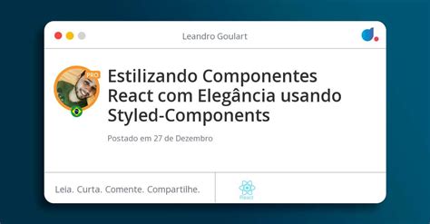 estilizando componentes react com elegância usando styled components