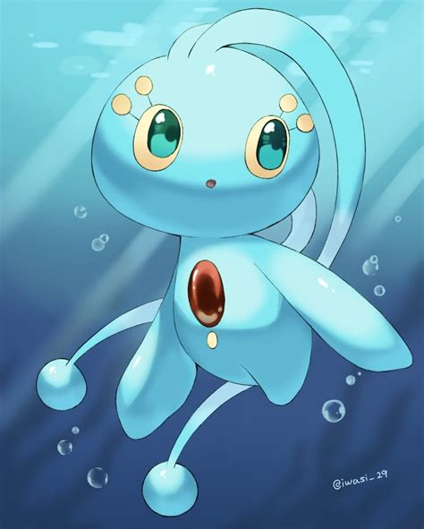 Manaphy Pokemon Drawn By Iwasi29 Danbooru