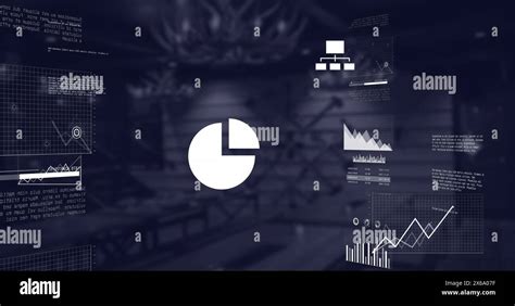 image of multiple graphs laptop with cloud icon and computer language over abstract pattern