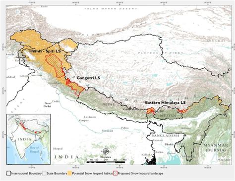 Snow Leopards Habitat Map