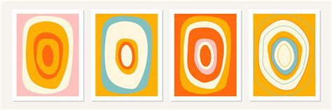 미니멀리스트 기하학적 포스터 디자인 중반 세기 현대 바우 하우스 스타일은 작품에 영감을 불어 넣었습니다 벡터 추상 아트는 파스텔 핑크 옐로우 블루 오렌지 및 오프 화이트로