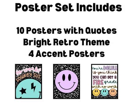Classroom Vibes Posters Middle School High School Etsy