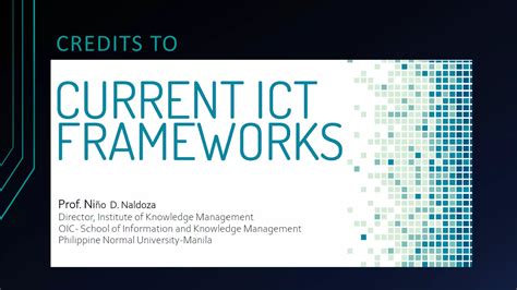 Current Ict Frameworkspptx