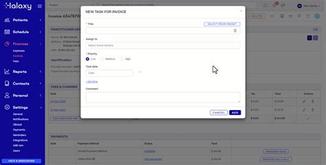 Create A Task Template Halaxy Help Guide