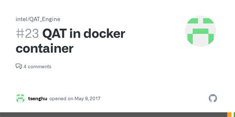 Qat In Docker Container · Issue 23 · Intelqatengine · Github