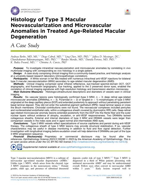 Pdf Histology Of Type 3 Macular Neovascularization And Microvascular Anomalies In Treated Age