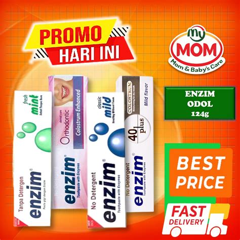 Enzim Series 124gr Toothpaste Fresh Mint Mild Toothpaste 40 Plus Orthodontic My Mom