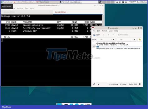 how to monitor network usage for linux processes