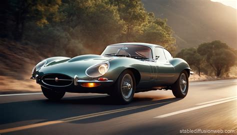 Make A Reimagined Concept Car Of The Jaguar Type E But More Futuristic