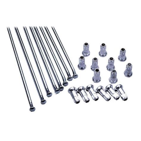 Excel Colorworks Mx Rear Spoke And Nipple Set Stainless 16 X 185 Xs0